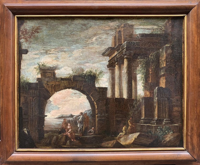 Original early XVIII century Architectural capriccio. For Sale at 1stDibs