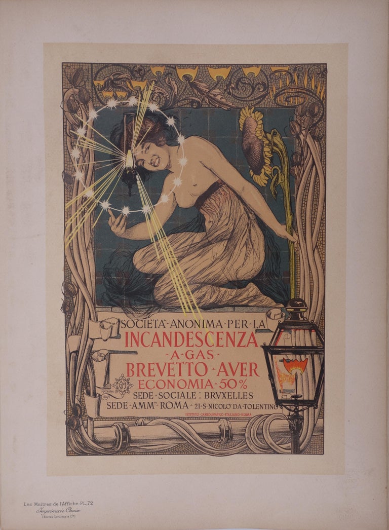 Giovanni Mataloni - Incandescence - Lithograph, 1897 For Sale at 1stDibs