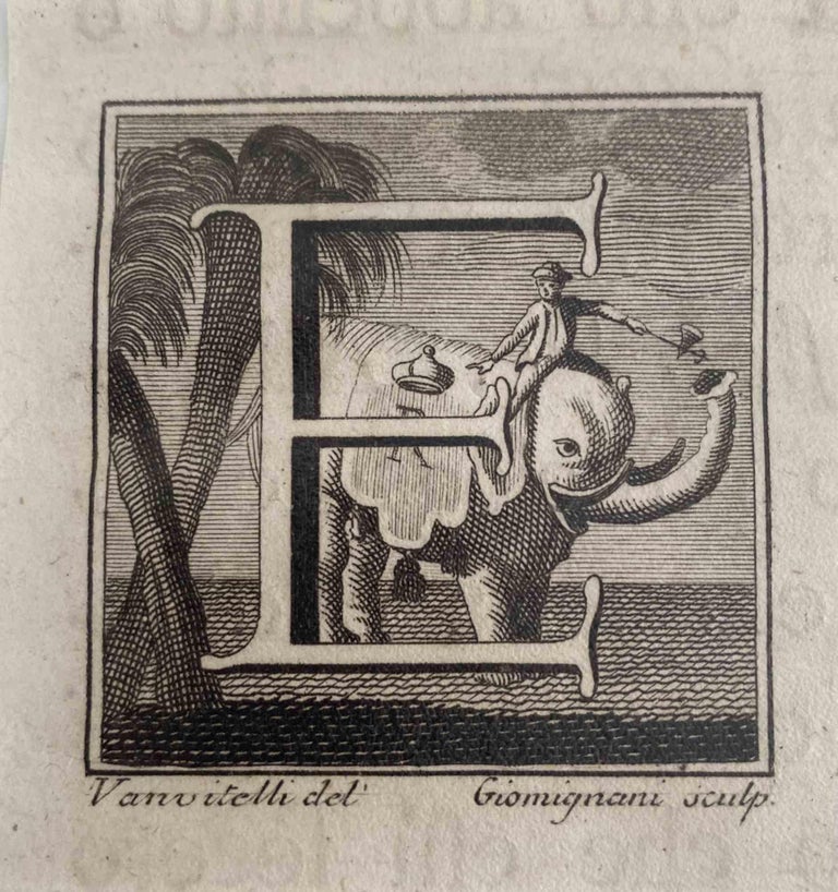 Giovanni Mignani - Antiquities of Herculaneum - Letter E - Etching by G ...