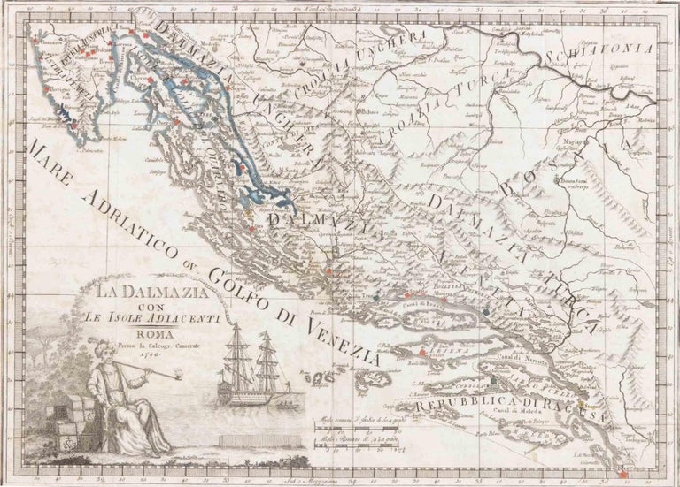 Giovanni Mignani - Dalmatia with the Adjacent Islands - Etching by ...
