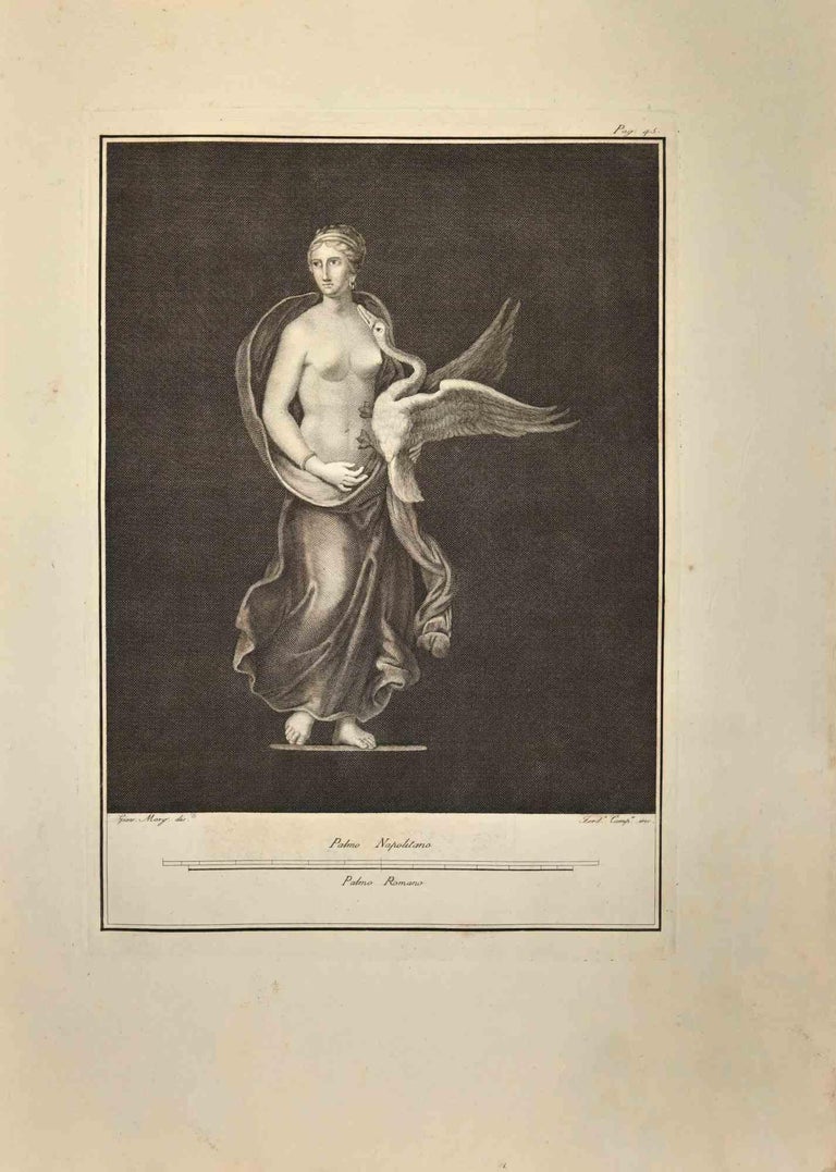 Giovanni Morghen - Ancient Roman Fresco - Etching by Giovanni Morghen ...