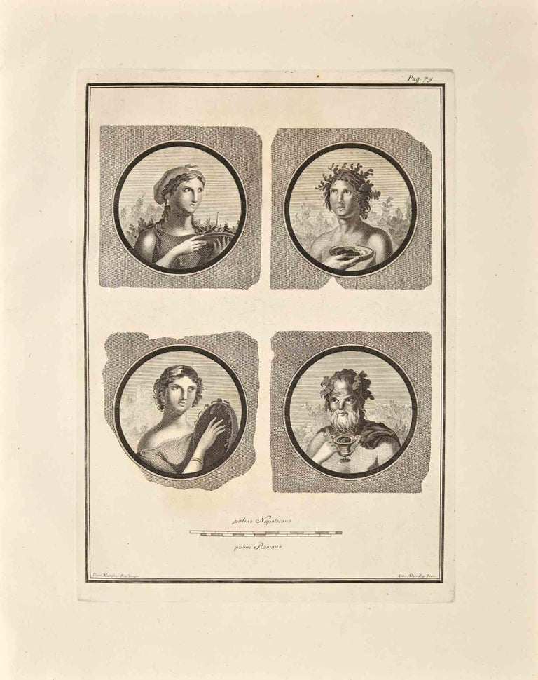Giovanni Morghen - Ancient Roman Portraits - Etching by Giovanni ...