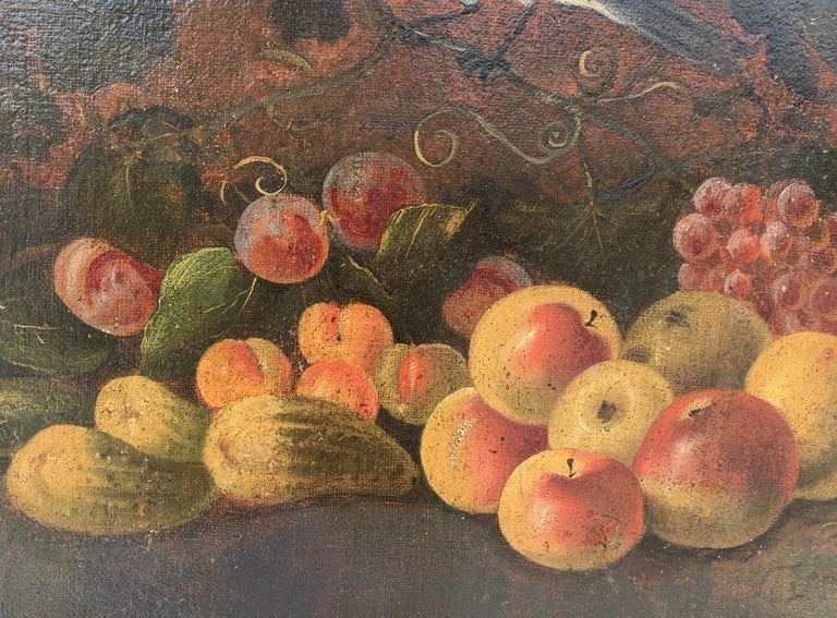 18th century Italian Still Life painting - Fruit bird - Oil on canvas ...