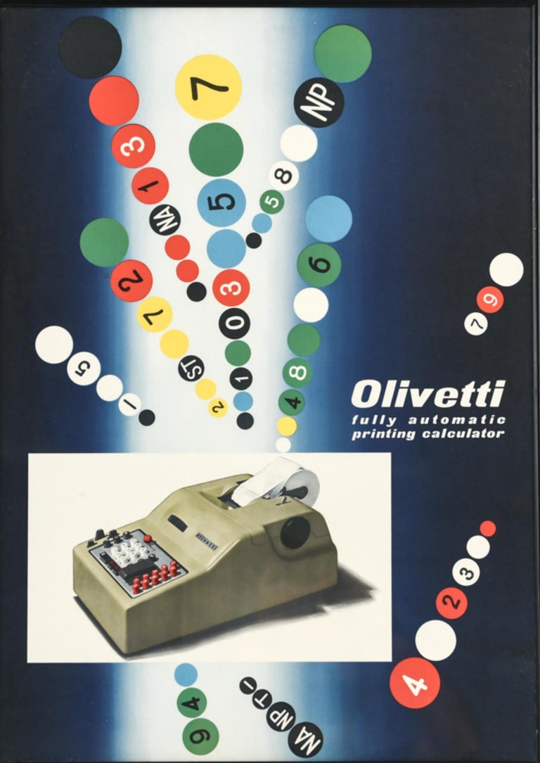 Giovanni Pintori - Olivetti (Fully Automatic Printing Calculator) For ...