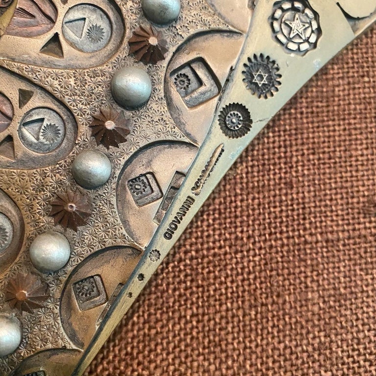 Giovanni Schoeman Signed Cold-Cast Bronze Angel Fish Wall Hanging ...