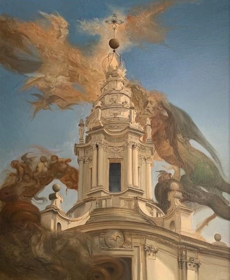 Giovanni Tommasi Ferroni - L'Ombra di Gerioni Oil Painting on Canvas ...