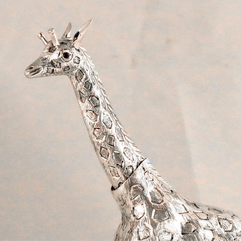 Girafe Nº 1 by Alcino Silversmith 1902 Handcrafted in Sterling Silver ...
