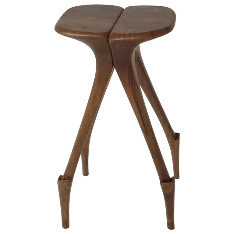 GIRAFFA Hand Carved Stool For Sale at 1stDibs