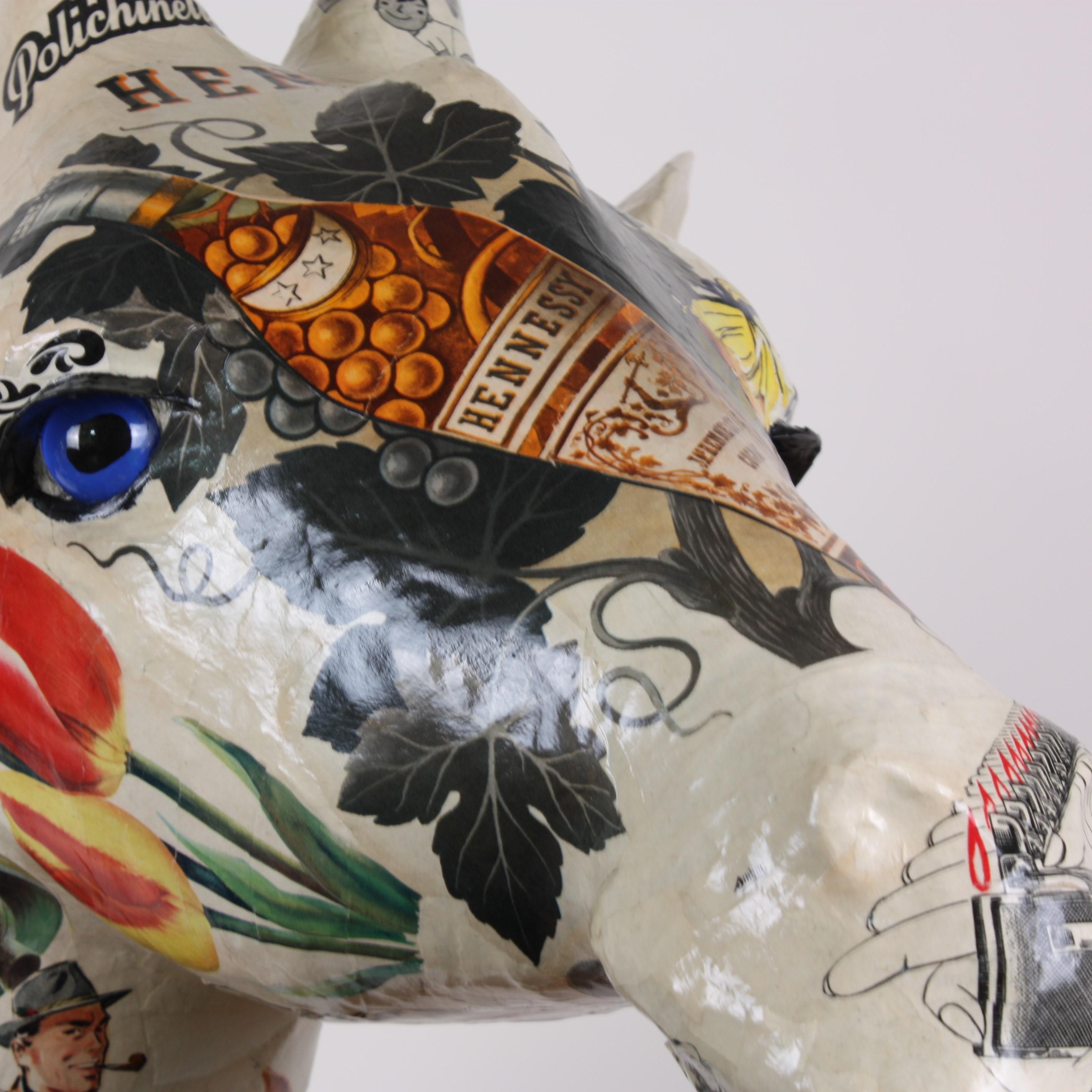 Giraffe Trophy at 1stDibs | giraffe paper mache head, paper mache ...