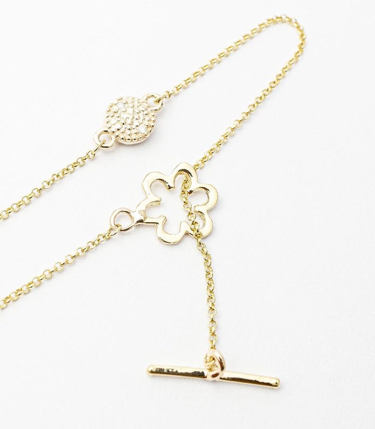 Giselle Collection Skat 18kt Yellow and White Gold Bracelet with ...
