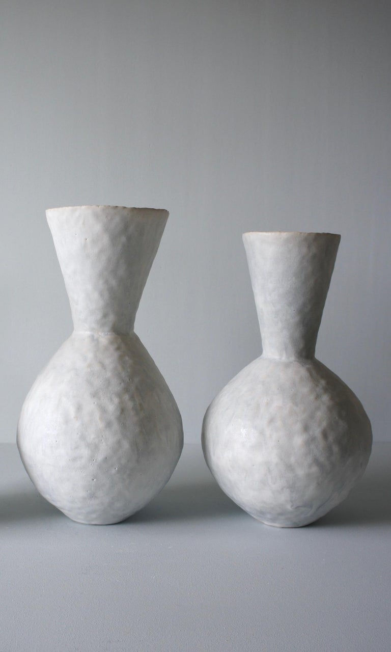 Giselle Hicks Contemporary Pale Grey Ceramic Vase, 2019 For Sale at 1stDibs