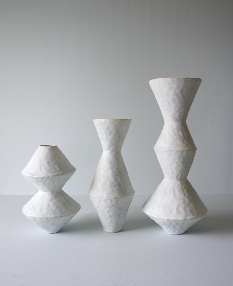 Giselle Hicks Contemporary Pale Grey Ceramic Vase, 2019 at 1stDibs