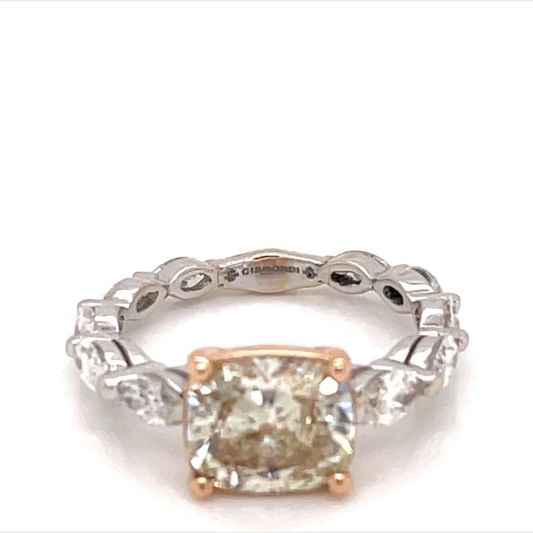 Gismondi 1754 Champagne Colored Diamond Ring For Sale at 1stDibs