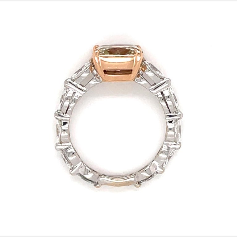 Gismondi 1754 Champagne Colored Diamond Ring For Sale at 1stDibs