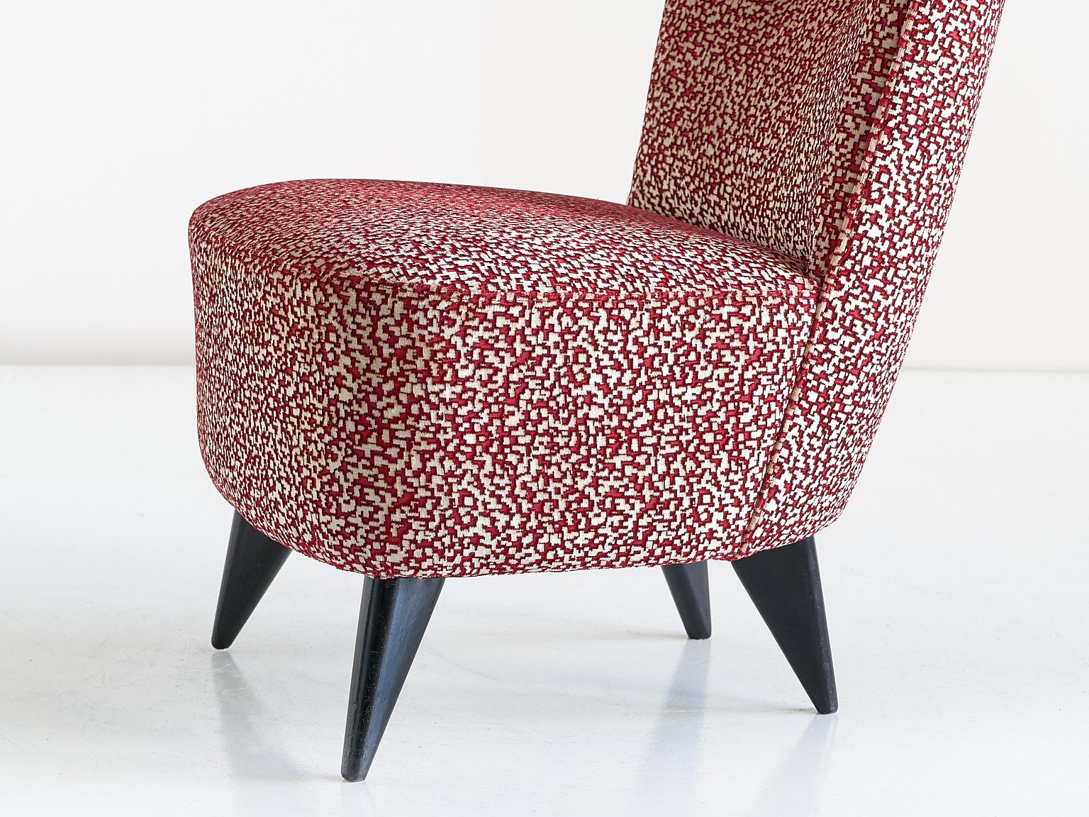 Giulia Veronesi Pair of 'Perla' Slipper Chairs, ISA Bergamo, Italy ...