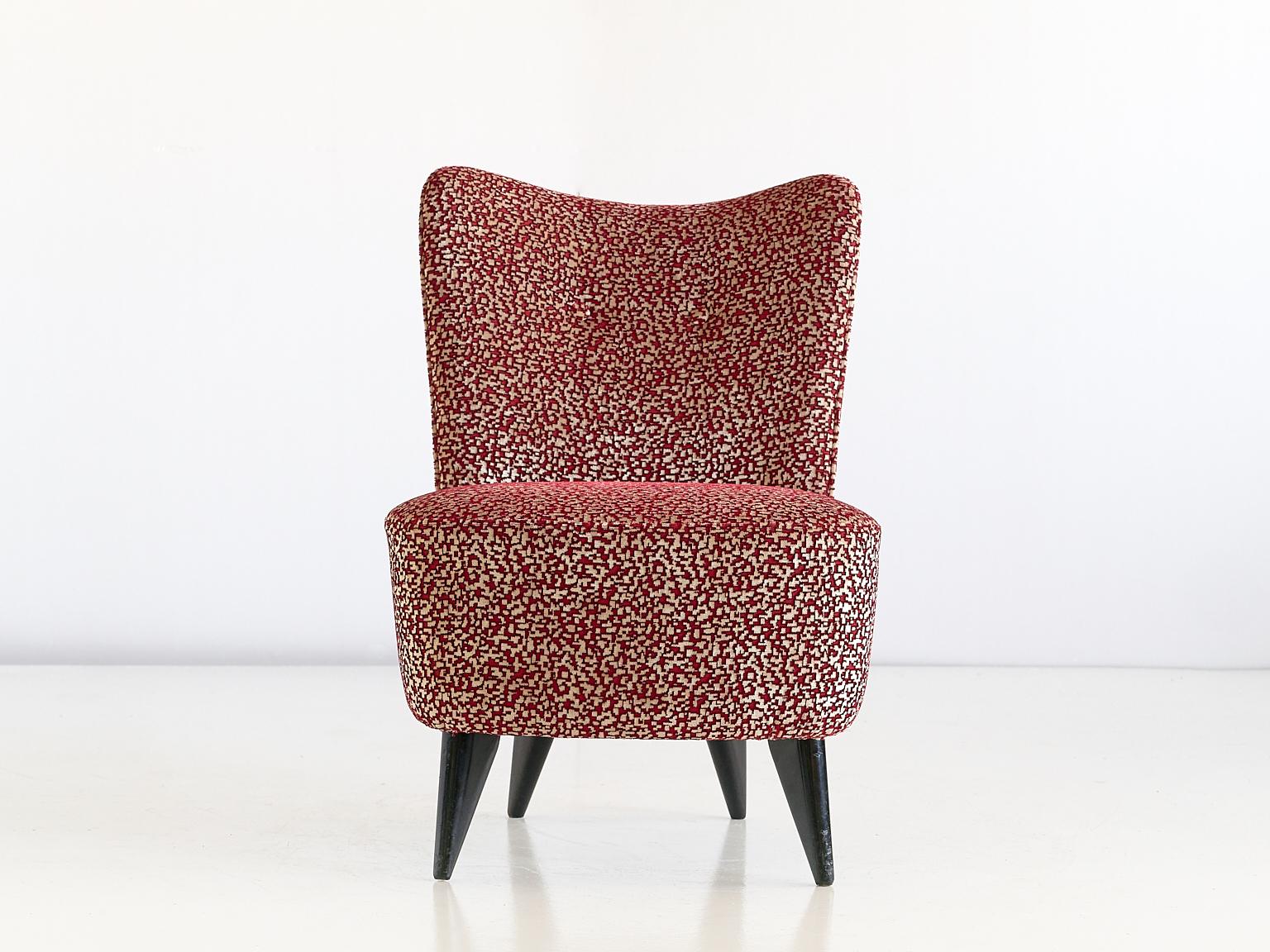 Giulia Veronesi Pair of 'Perla' Slipper Chairs, ISA Bergamo, Italy ...