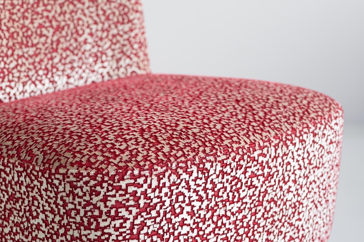 Giulia Veronesi Pair of 'Perla' Slipper Chairs, ISA Bergamo, Italy ...