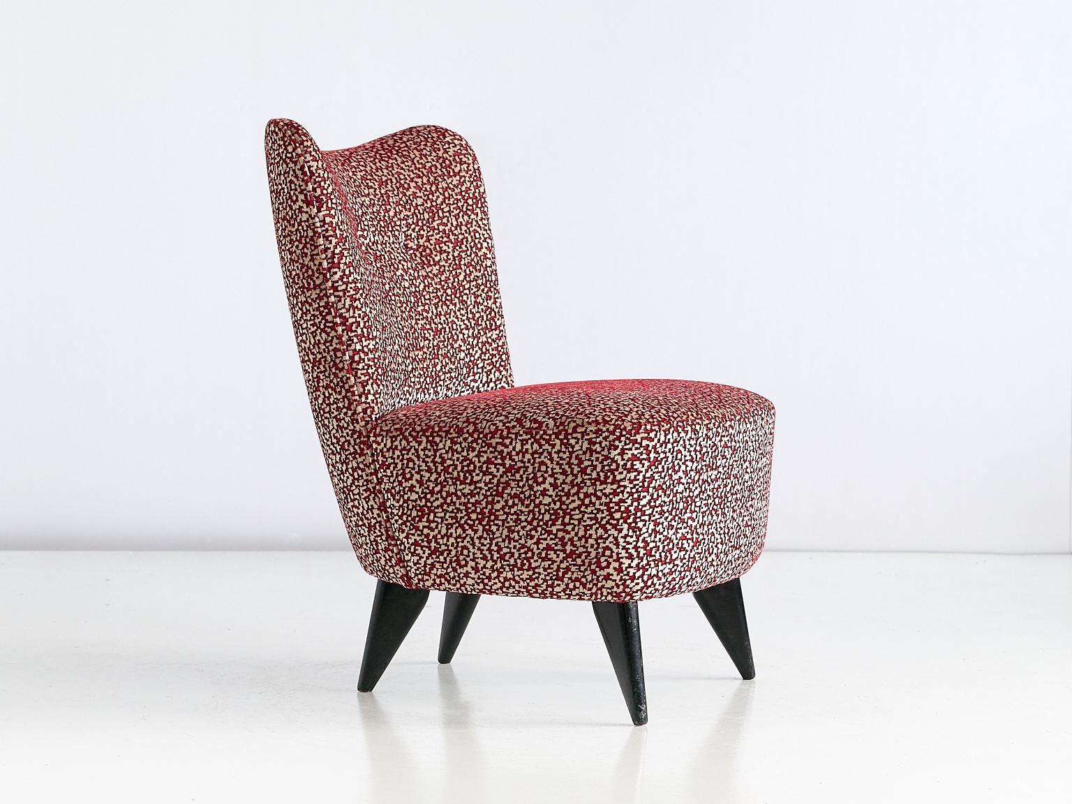 Giulia Veronesi Pair of 'Perla' Slipper Chairs, ISA Bergamo, Italy ...