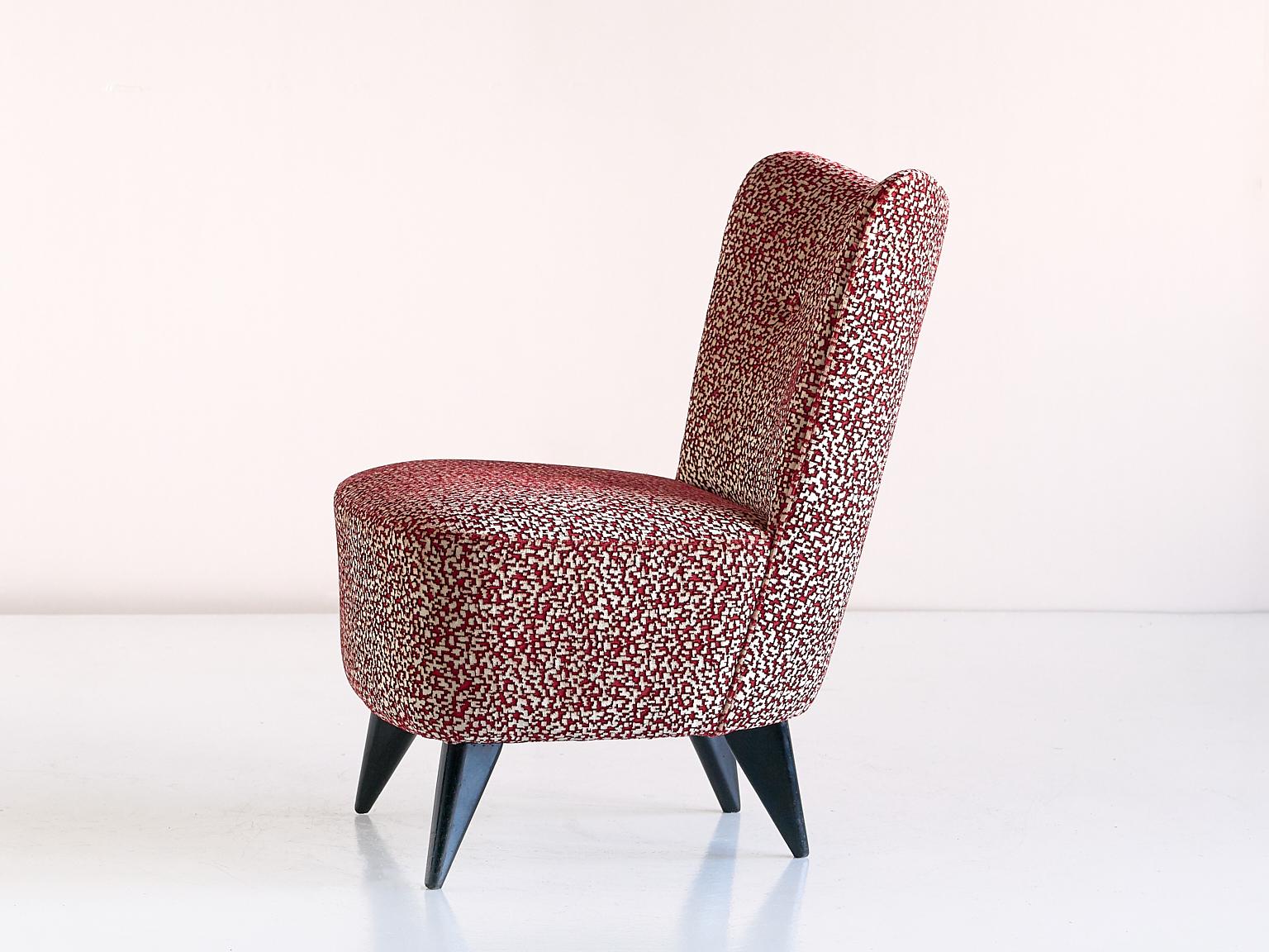 Giulia Veronesi Pair of 'Perla' Slipper Chairs, ISA Bergamo, Italy ...