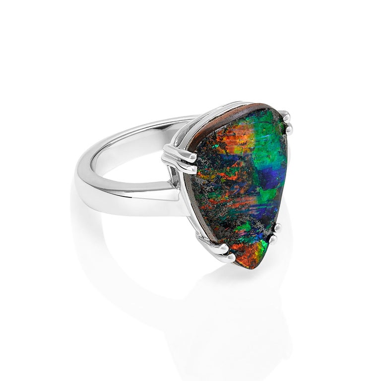 Giulians Contemporary 18k 4.80ct Australian Boulder Opal Ring at ...