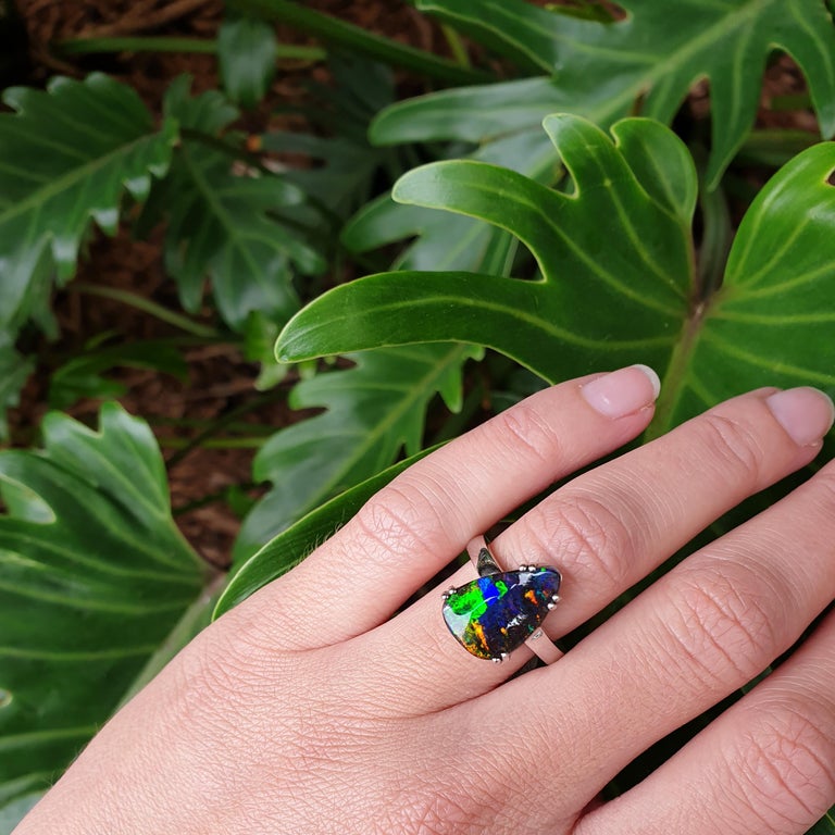 Giulians Contemporary 18k 4.80ct Australian Boulder Opal Ring at ...
