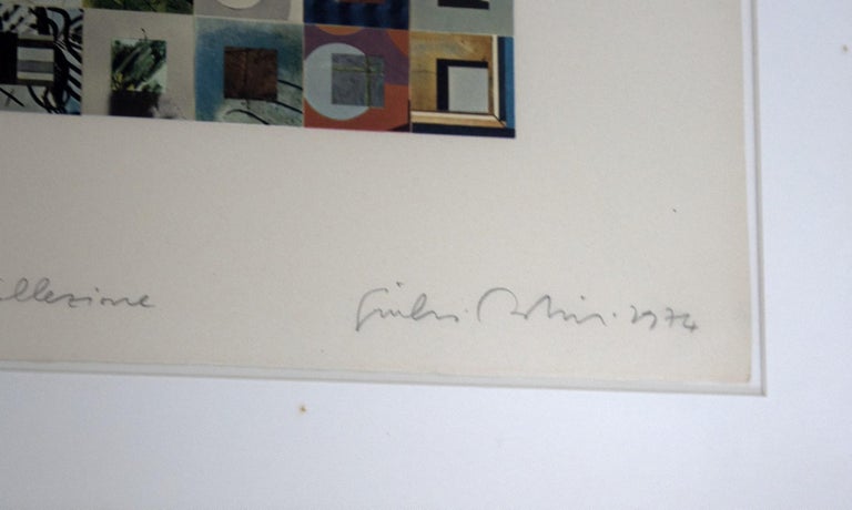 Giulio Paolini Collezione 1974 Signed Lithograph Framed For Sale at 1stDibs
