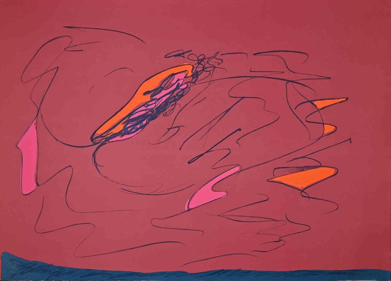 Giulio Turcato - Abstract Composition - Original Screen Print by Giulio ...