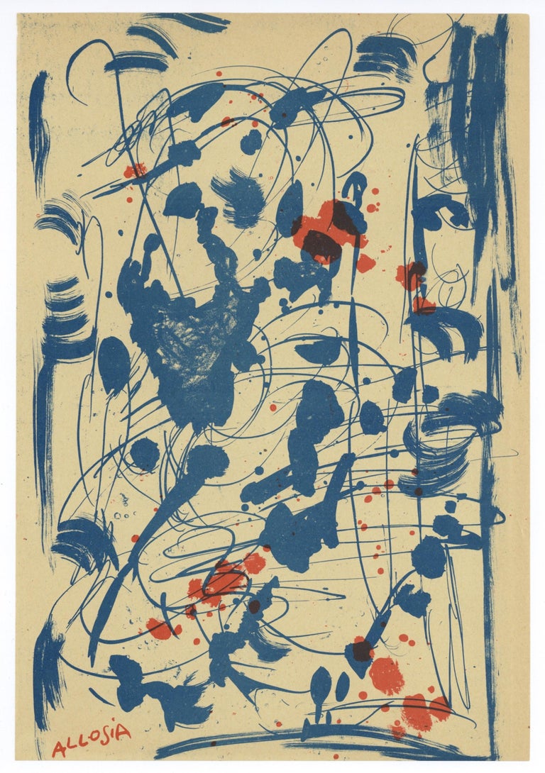 Giuseppe Allosia - original lithograph For Sale at 1stDibs