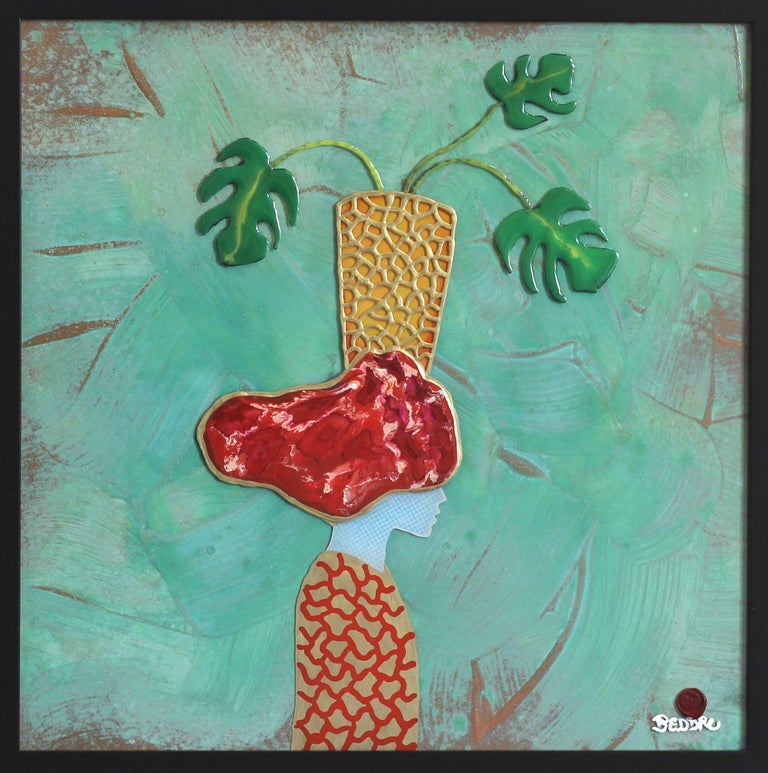 Giuseppe Beddru - Donna Con Vaso Arancio at 1stDibs | arancio in vaso