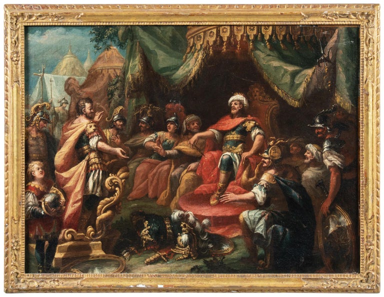 18th century Venetian figure painting - Assuero Aman - Oil on canvas ...