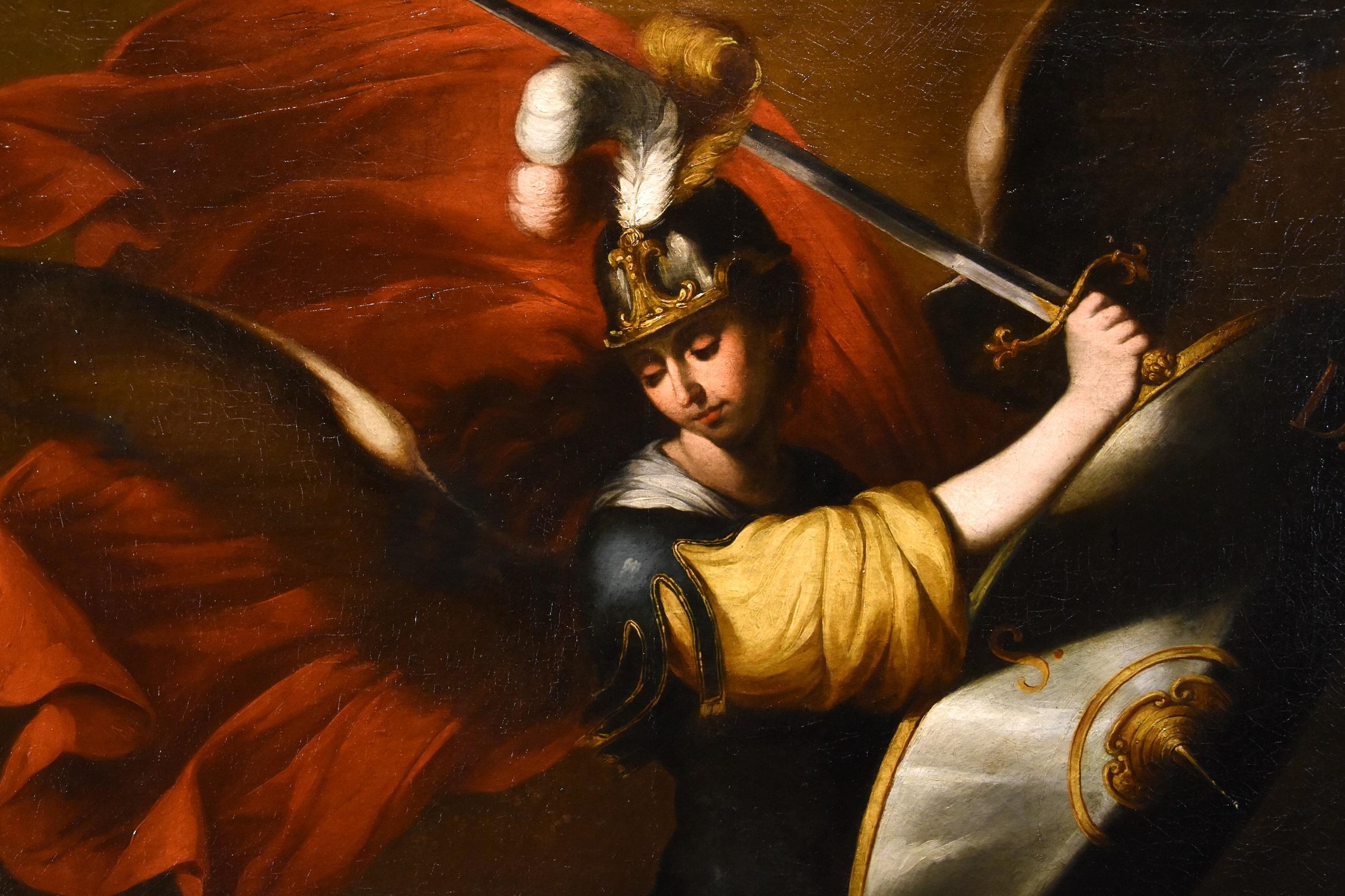 Saint Michael Archangel Marullo Paint oil on canvas 17th Century Old ...