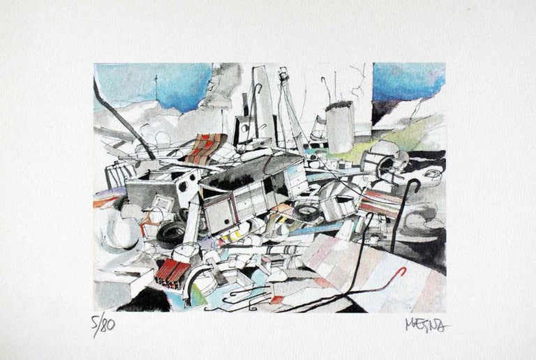 Giuseppe Megna - The Bruiser - Lithograph on Paper by Giuseppe Megna ...