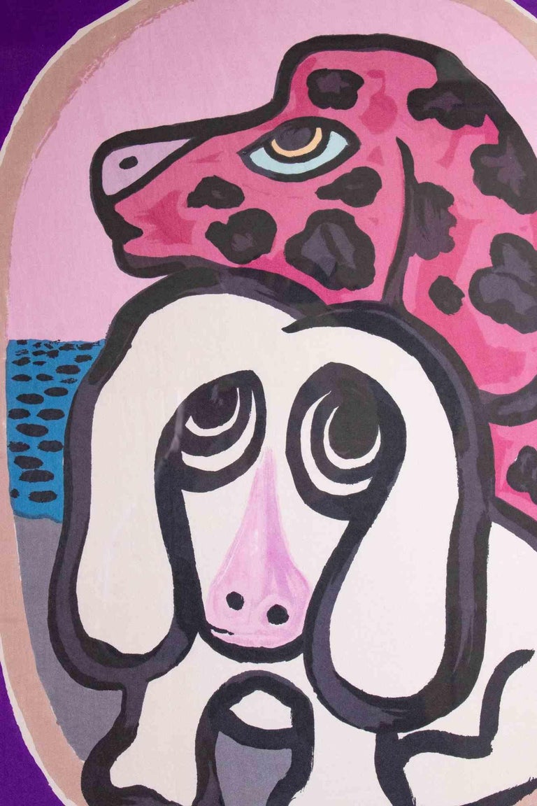 Giuseppe Viviani - Dogs - Screen Print by Giuseppe Viviani - 1964 For Sale at 1stDibs