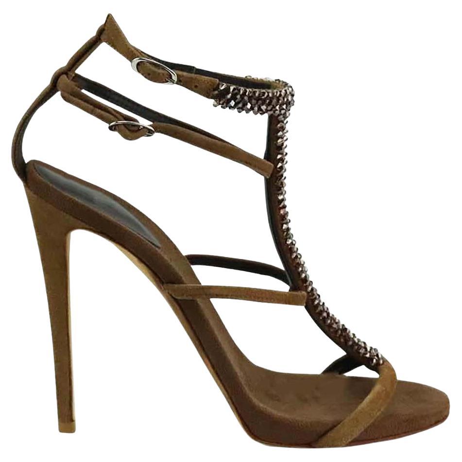 Giuseppe Zanotti NEW Cranberry Slides Mules Evening High Heels Sandals ...