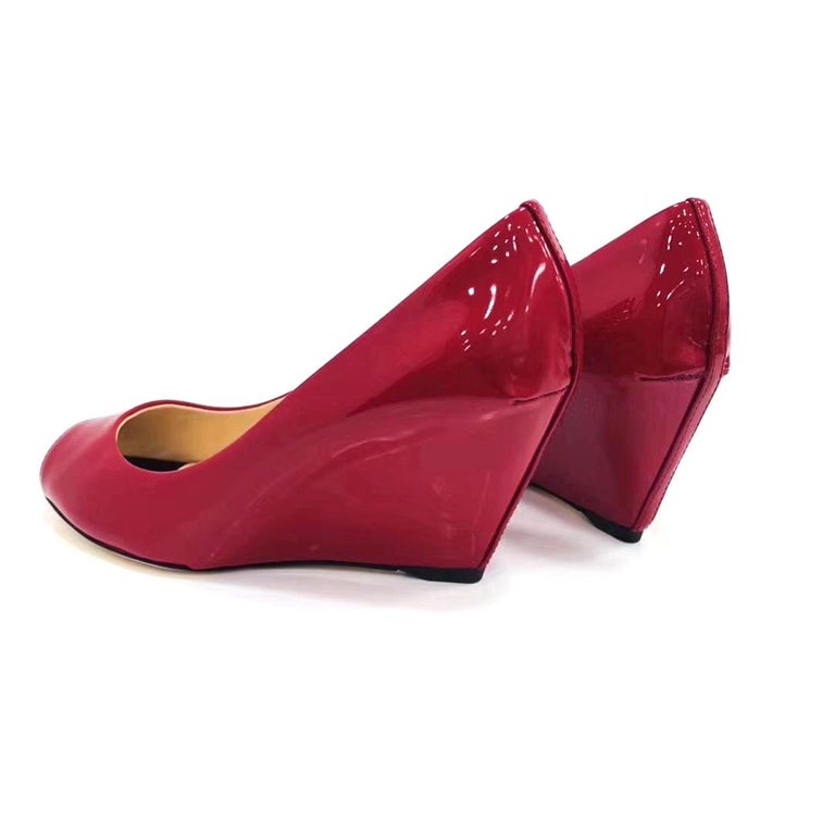 Giuseppe Zanotti Red Cowhide Lether Fish Beak Shoes Size 34.5 For Sale ...
