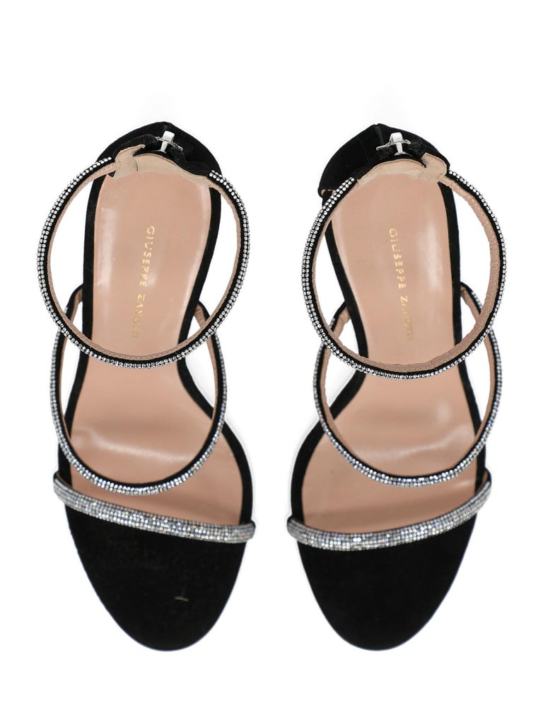 Giuseppe Zanotti Woman Sandals Black Leather IT 38 For Sale at 1stDibs