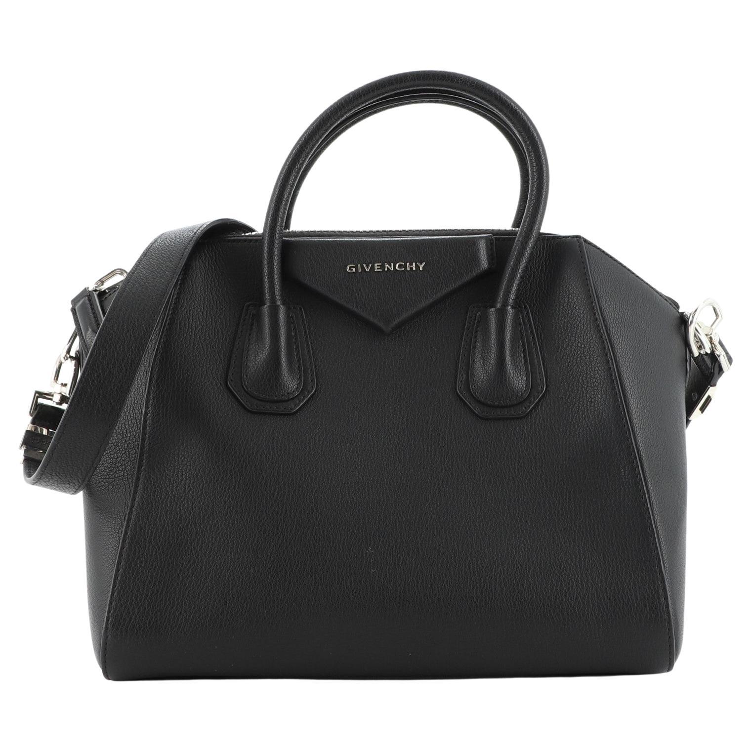 Givenchy Real Trapeze Black And Brown Suede Smooth Leather Bag at ...
