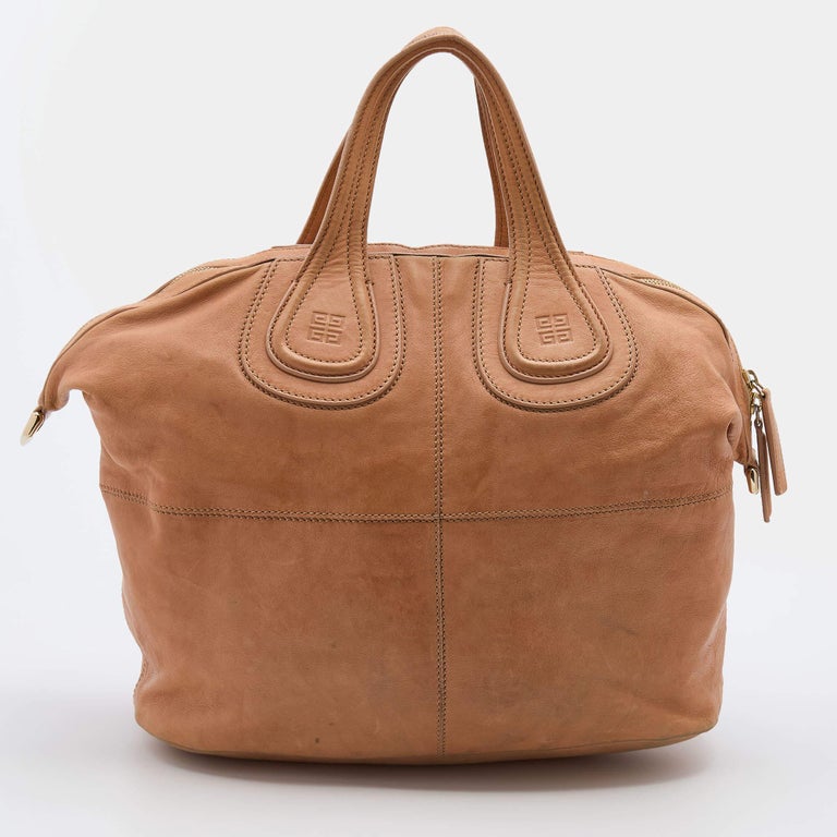 Givenchy Beige Leather Medium Nightingale Satchel For Sale at 1stDibs