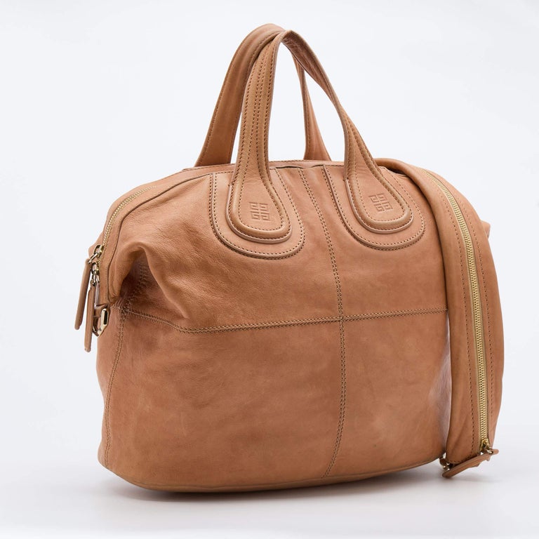 Givenchy Beige Leather Medium Nightingale Satchel For Sale at 1stDibs
