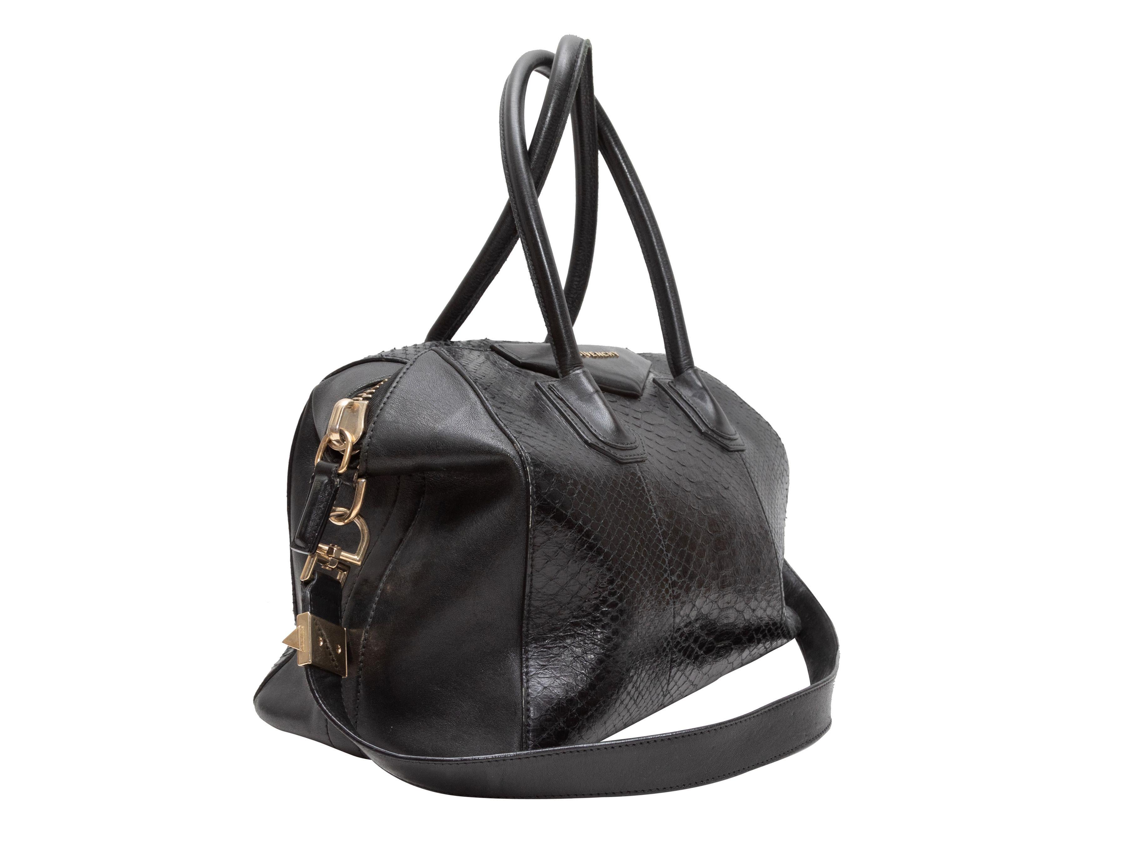 Givenchy Black Antigona Python and Leather Handbag For Sale at 1stDibs ...