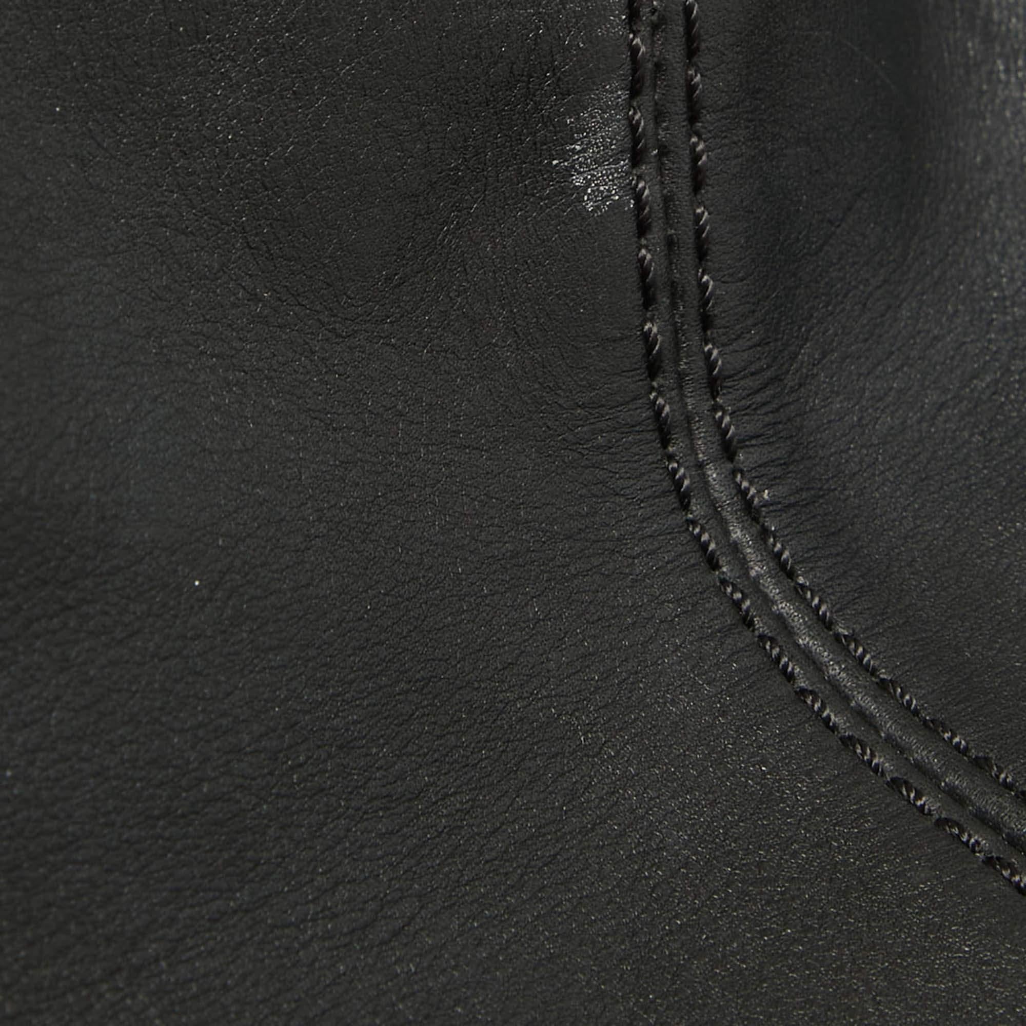 Givenchy Black/Beige Leather Side Zip Shoulder Bag For Sale at 1stDibs