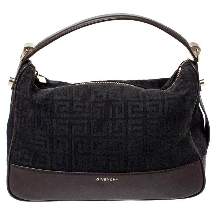 Givenchy Brown Crinkled Leather Medium Pandora Shoulder Bag For Sale at ...