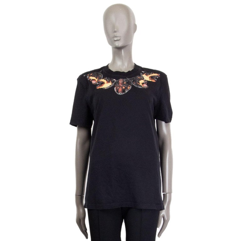 GIVENCHY black cotton ROTTWEILER NECK T-Shirt Shirt L at 1stDibs ...