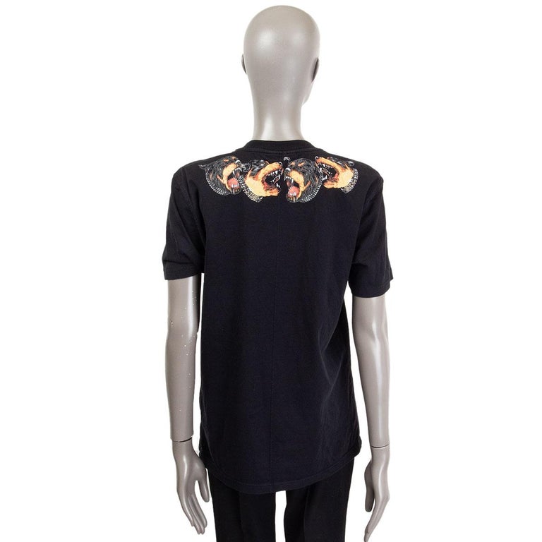 GIVENCHY black cotton ROTTWEILER NECK T-Shirt Shirt L at 1stDibs ...