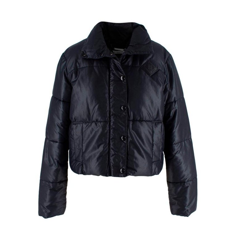 Givenchy Black Cropped Puffer Jacket at 1stDibs
