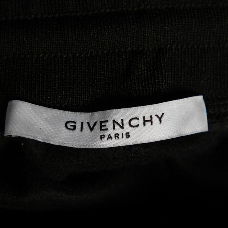 Givenchy Black Jersey Logo Tape Trimmed Shorts M For Sale at 1stDibs