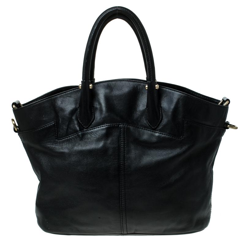 Givenchy Black Leather Front Pocket Satchel For Sale at 1stDibs
