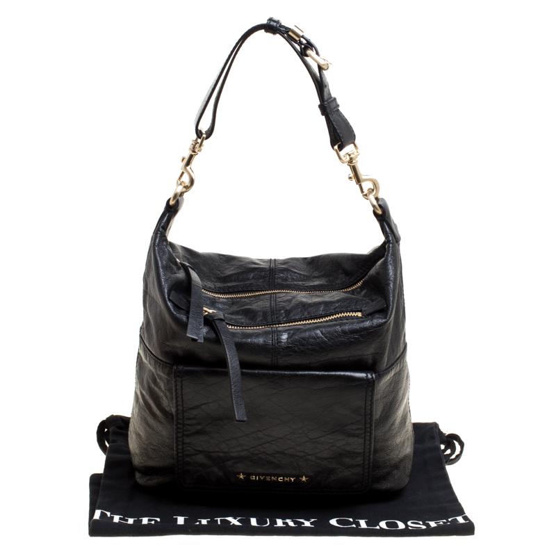 Givenchy Black Leather Hobo For Sale at 1stDibs