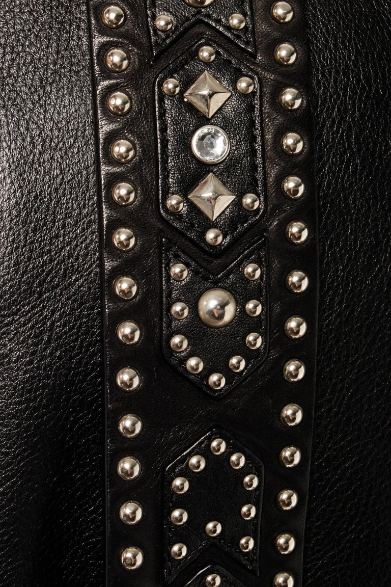 Givenchy Black Leather Logo Studs Backpack For Sale at 1stDibs