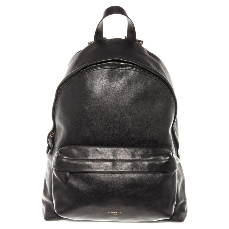 Givenchy Black Leather Logo Studs Backpack For Sale at 1stDibs